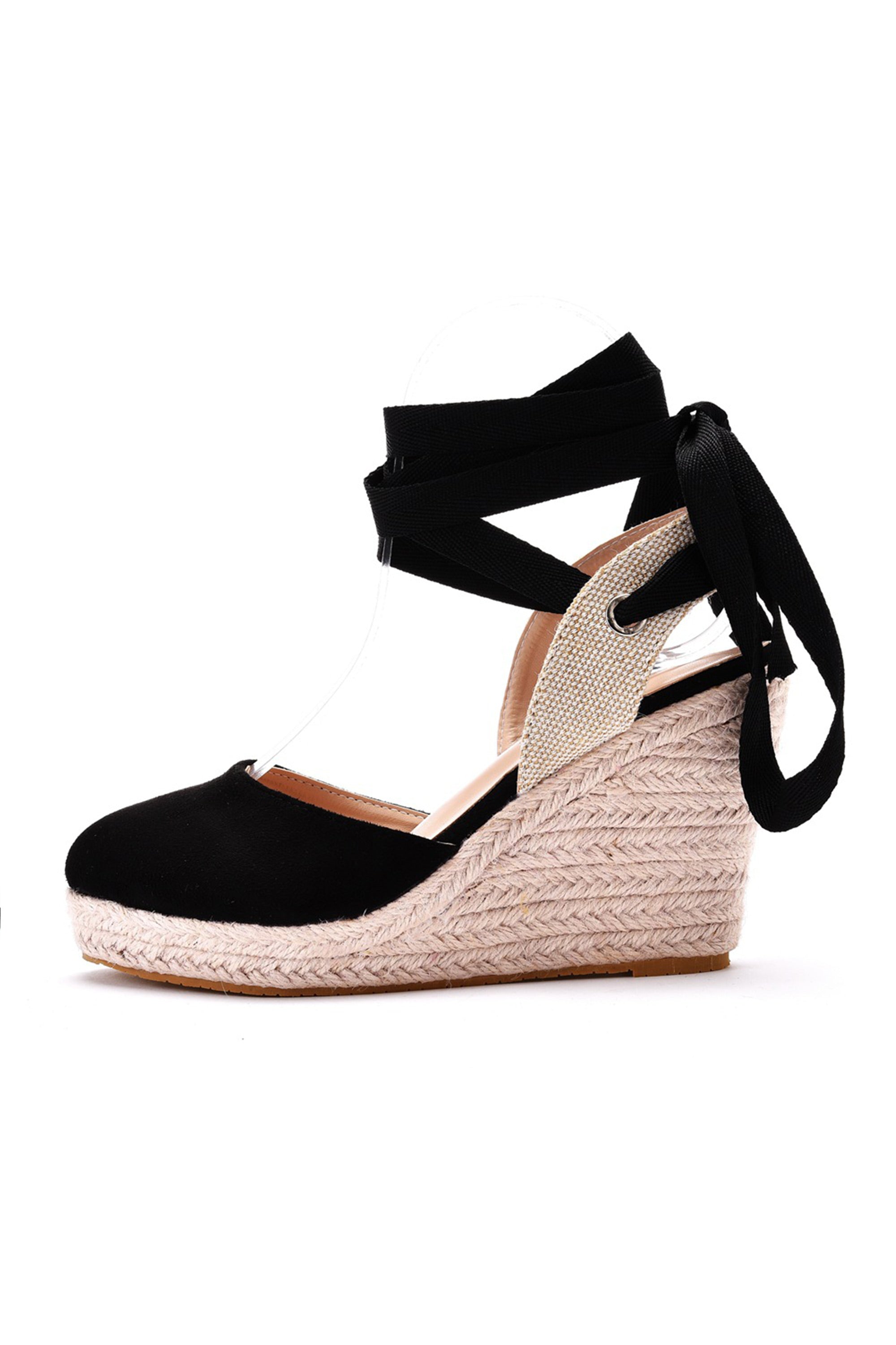Roman Wedge Sandals High Heel Sandals – DUNTERY UK